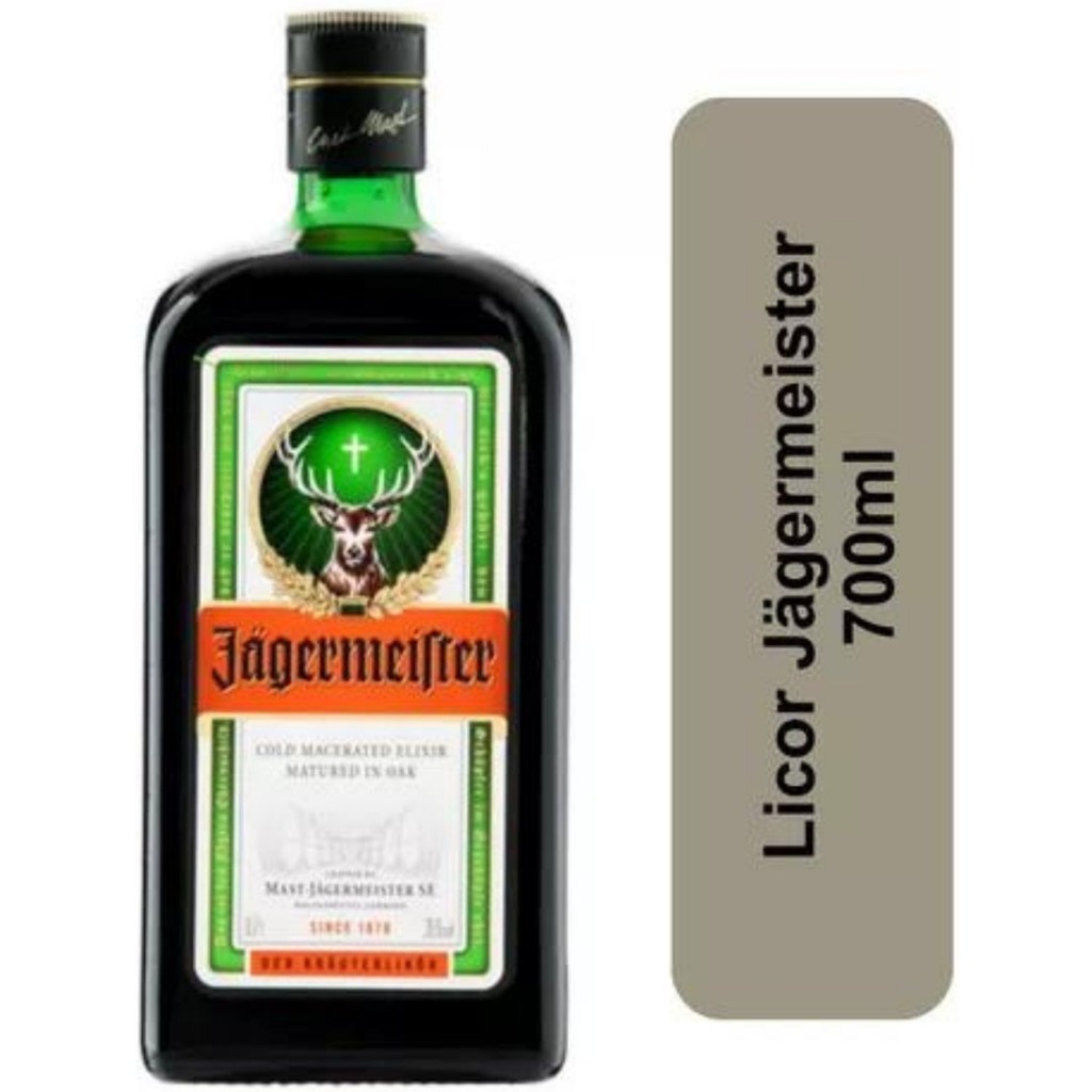 Licor Fino De Ervas Jeauml;germeister Garrafa 700ml | Shopee Brasil