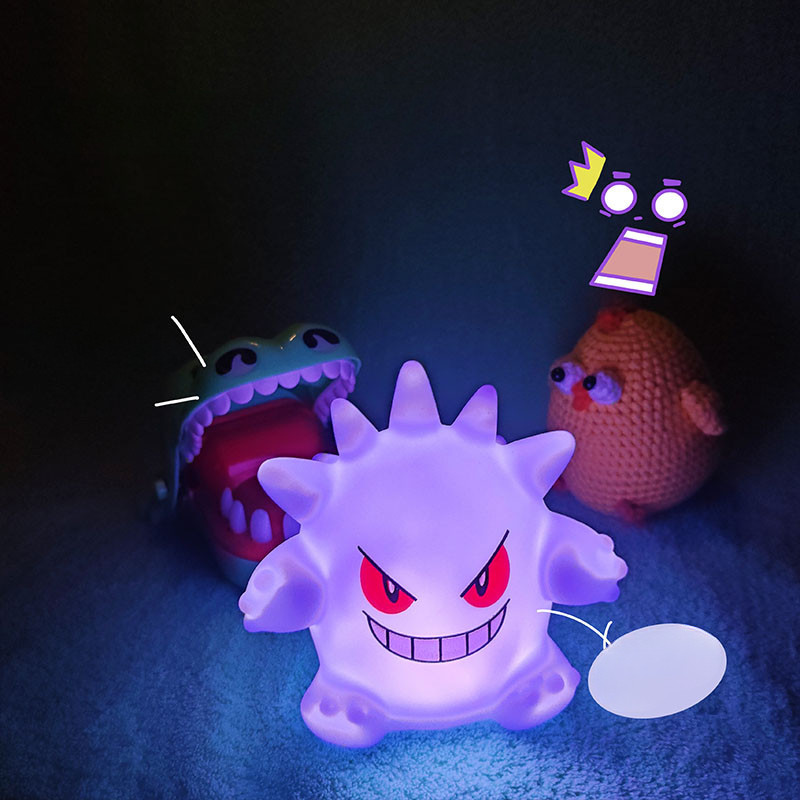 Novo Pokemon Pikachu Luz Nocturna Anime Fofa Suave Para Quarto ...