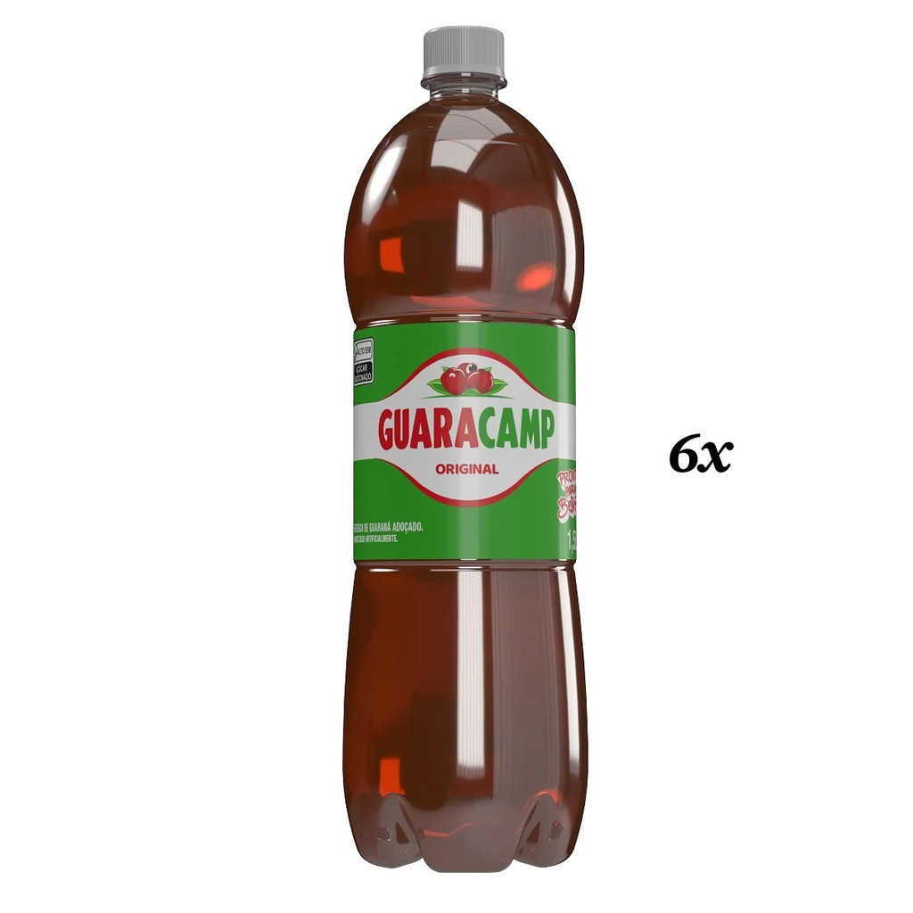Refresco Guaracamp 1,5l 6 und cada sabor | Shopee Brasil