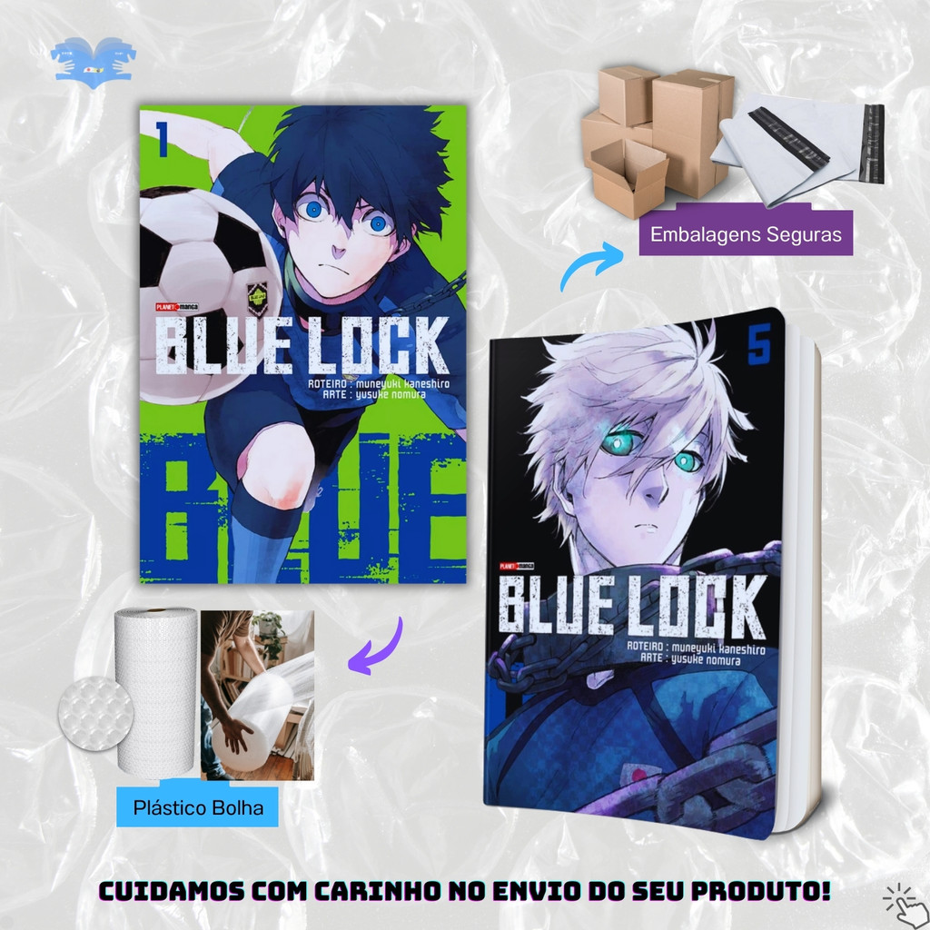 Mangá Blue Lock KIT Vol. 1 ao 5 - Yuusuke Nomura (Português) | Novo e ...