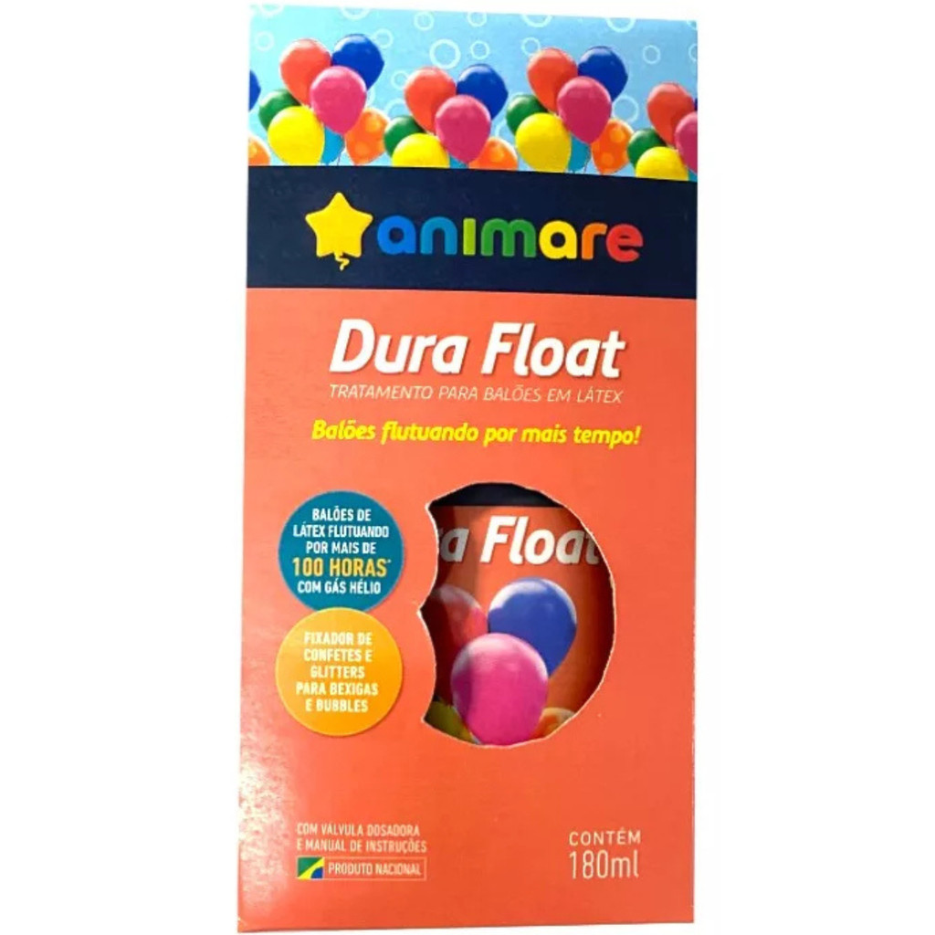 Dura Float Animare P/ Balões Latex E Bubble 180ml 1 Unidade | Shopee Brasil