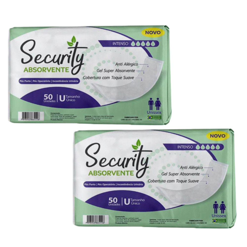 Kit até 100 Unidades Absorvente Pós Parto/Pós Operatório Incontinência ...