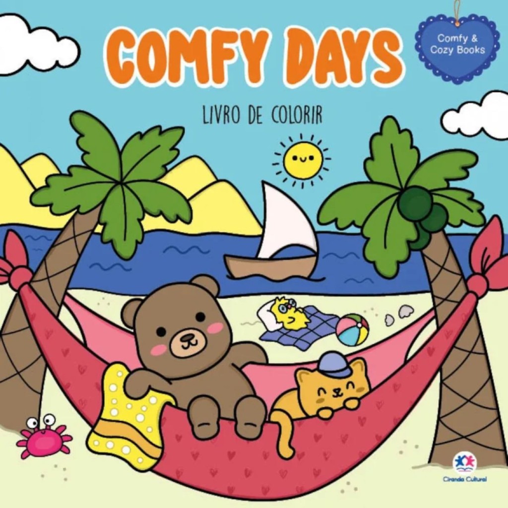 Livro Comfy & cozy books Comfy Days | Para Colorir | Shopee Brasil