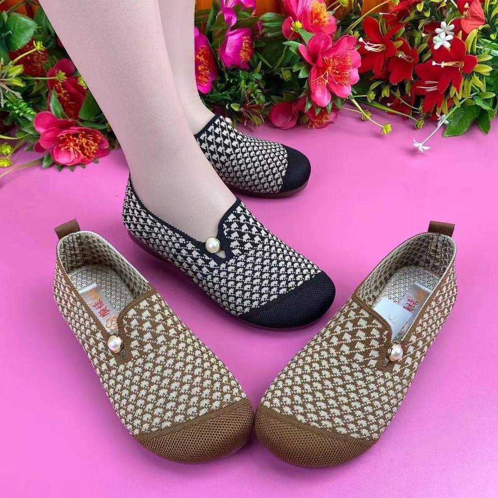 Novos sapatos de pano de primavera e outono de Pequim para mulheres ...