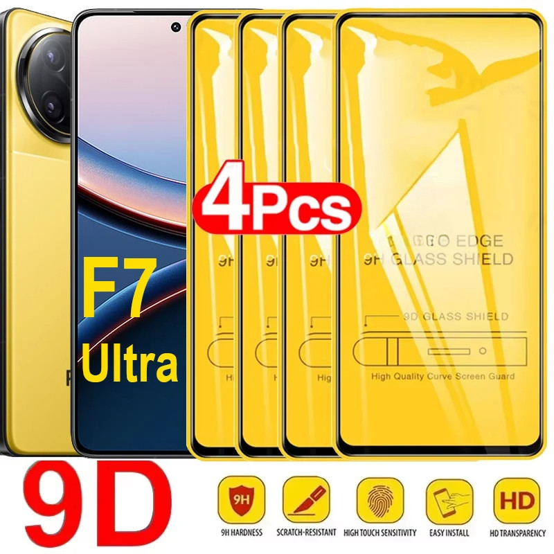 4-1 PCS Para Xiaomi POCO F7 Ultra M6 M7 X7 F6 F5 X5 X7 Pro 4G 5G 9D Vidro Temperado Cobertura ...
