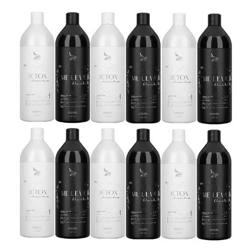 Atacado - 6 Kits Progressiva Zap Me Leva 1L - Alisamento Completo e ...