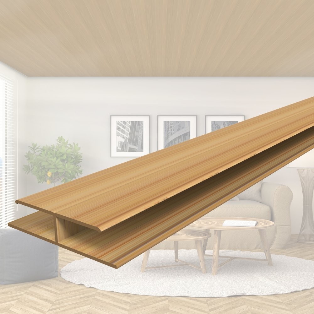 Emenda Rígida Pvc Perfil H 1,3mm X 4,8cm X 3m Permatti Cerejeira ...