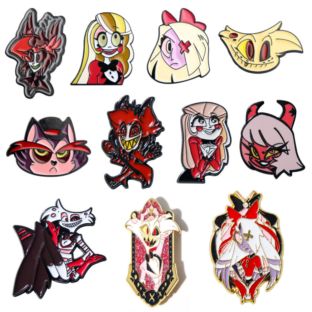 Anime Hazbin Hotel Esmalte Alfinetes Lapela Charlie Chaggie Broches ...