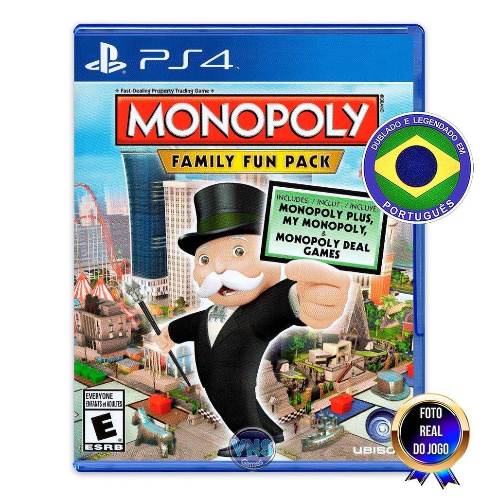 Monopoly Family Fun Pack - PS4 - Mídia Física - Novo Lacrado | Shopee Brasil