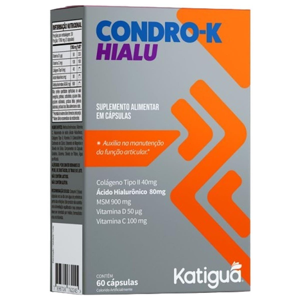 Condro-k Hialu Katigua 60 Cápsulas | Shopee Brasil