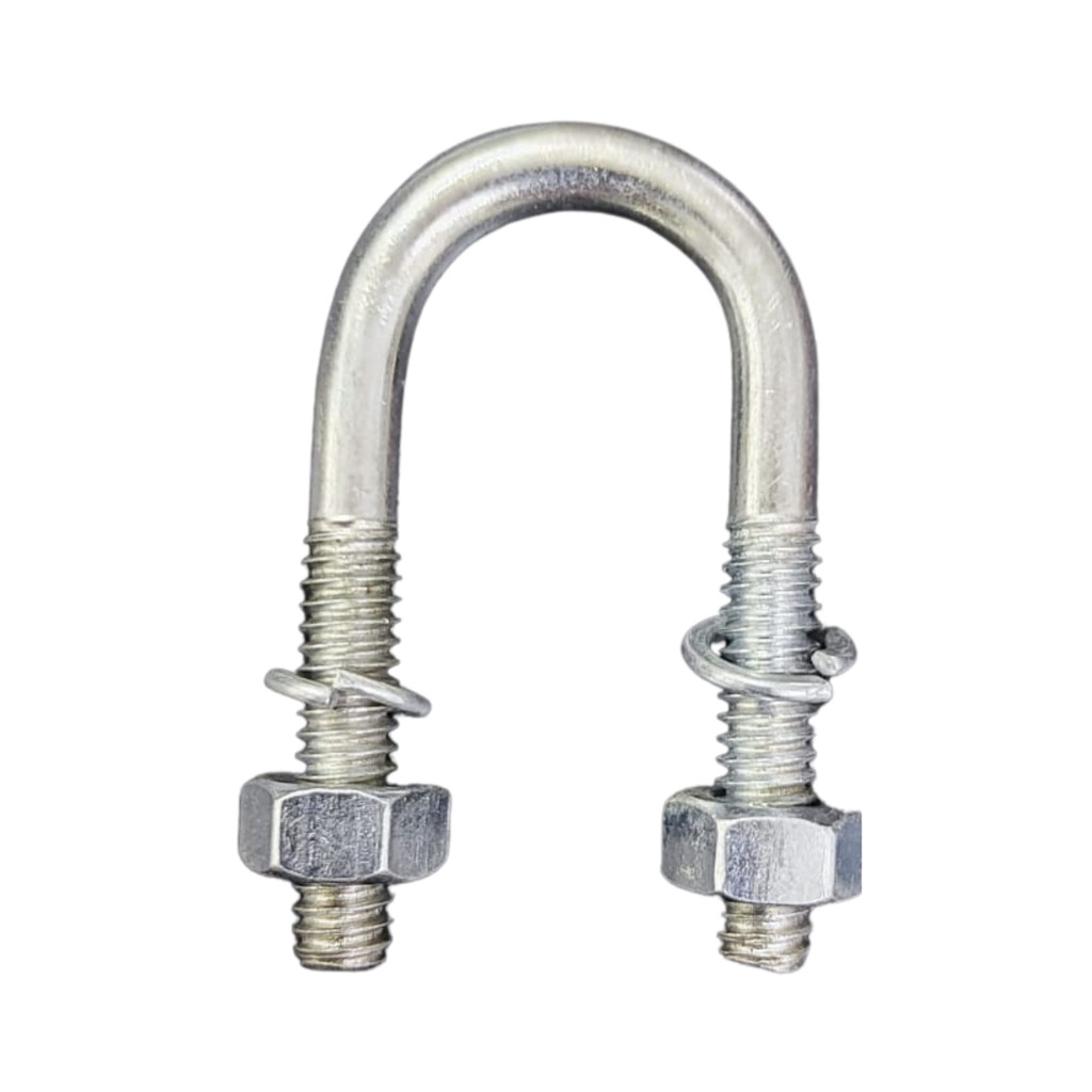 Grampo tipo U vergalhão aço sae 1010 galvanizado zincado 3/4x3/8 ...