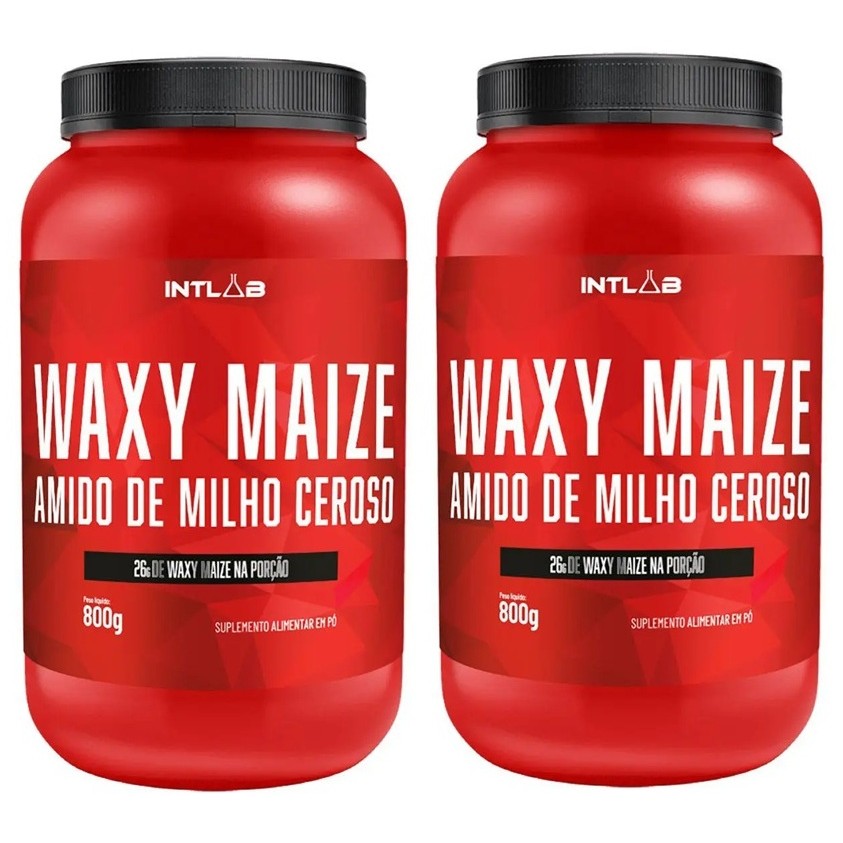 Kit C/2 Waxy Maize Intlab Suplemento em Pó 800g | Shopee Brasil