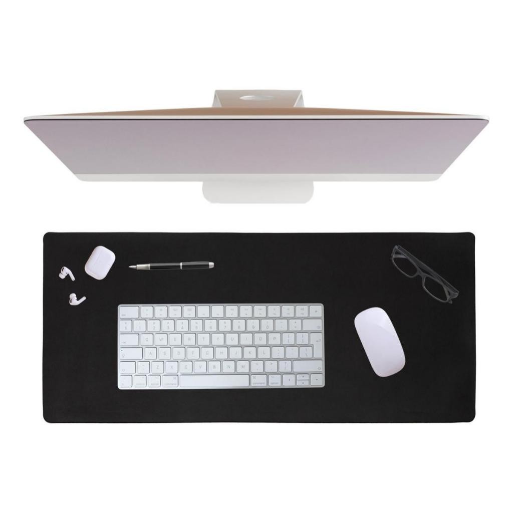 Desk Pad Escritório Couro e Camurça Confortável Antiderrapante 80x40cm ...