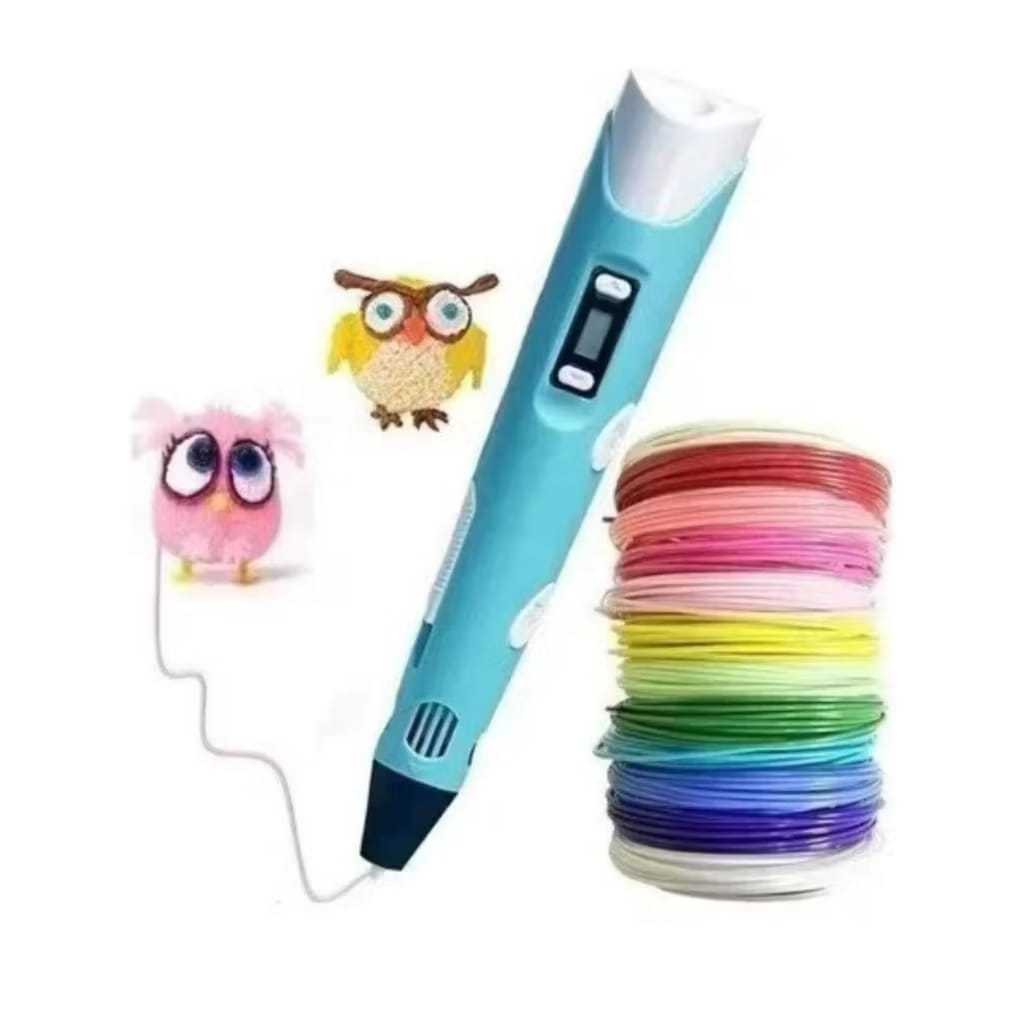 Caneta 3D Impressora Manual Infantil e Adulto Com Filamentos PLA Tela ...