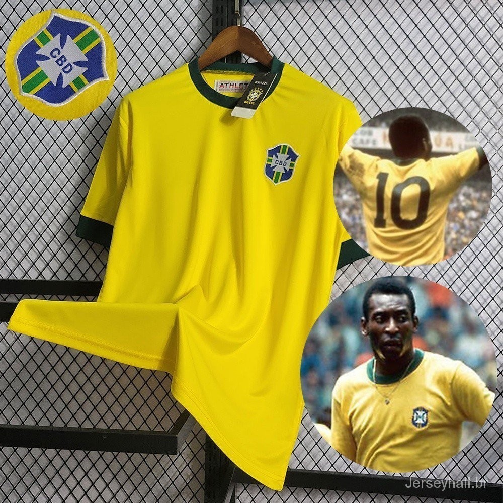 Camiseta Retro Brasil 1970 I Football World Cup Skin Memorial MRBG ...