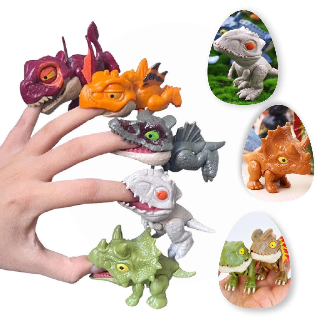 Dinossauro Morde Morde Dedo Infantil Articulado Com 9 Modelo | Shopee ...