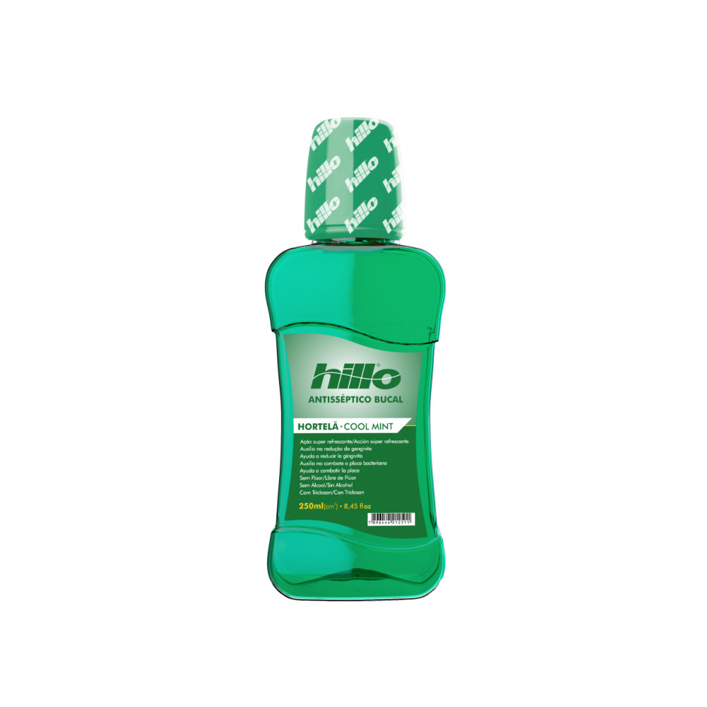 Enxaguante Bucal Hortelã 250 ml Hillo - Antisséptico Bucal | Shopee Brasil