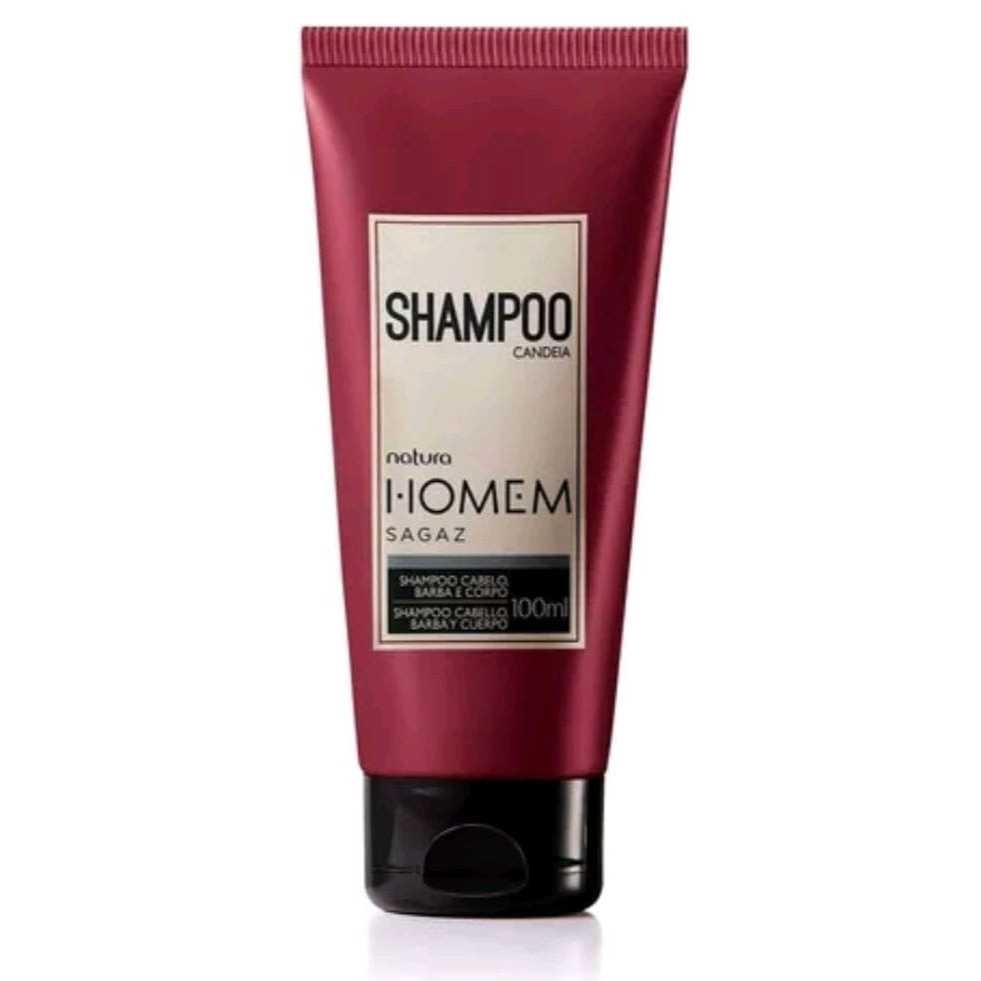 Natura Homem Sagaz Shampoo Cabelo Corpo E Barba 100ml | Shopee Brasil