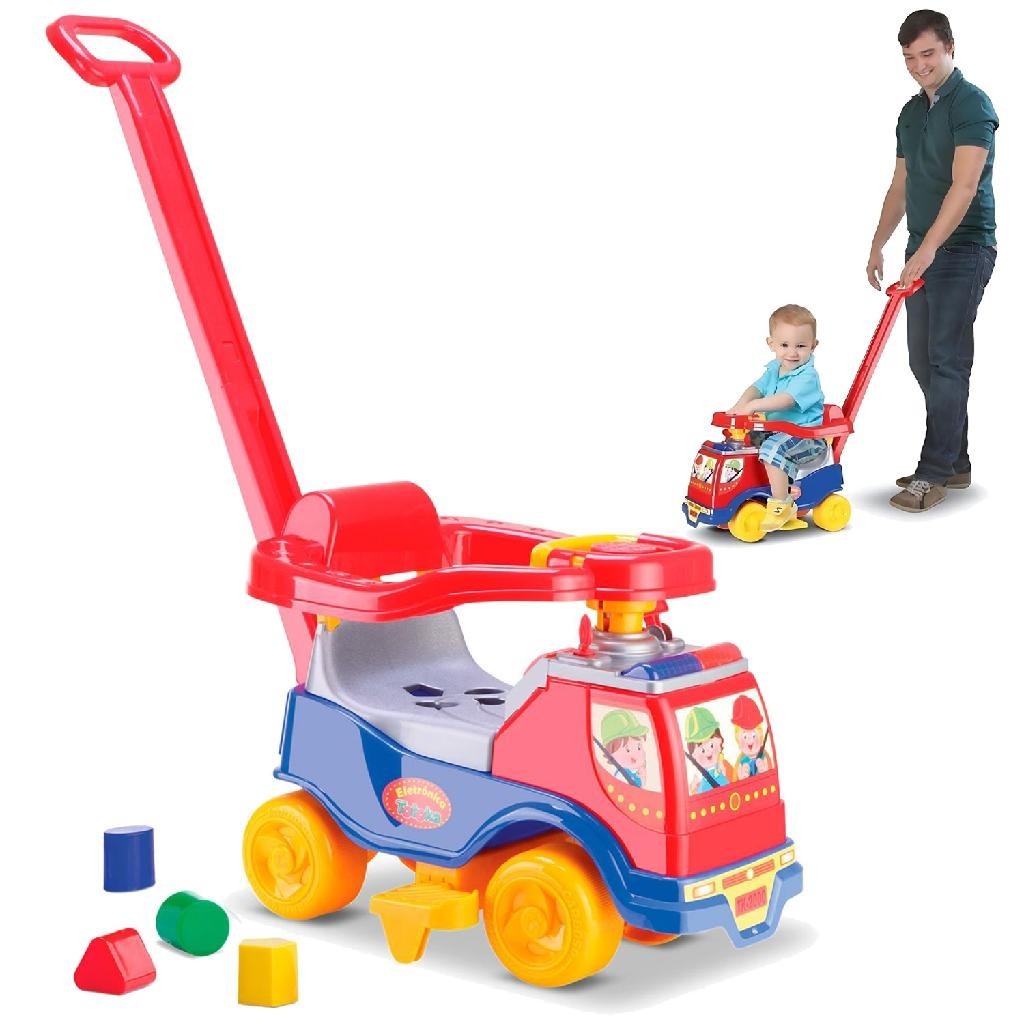 Totoka Plus Com Som Carrinho Infantil Triciclo Empurrador Andador ...