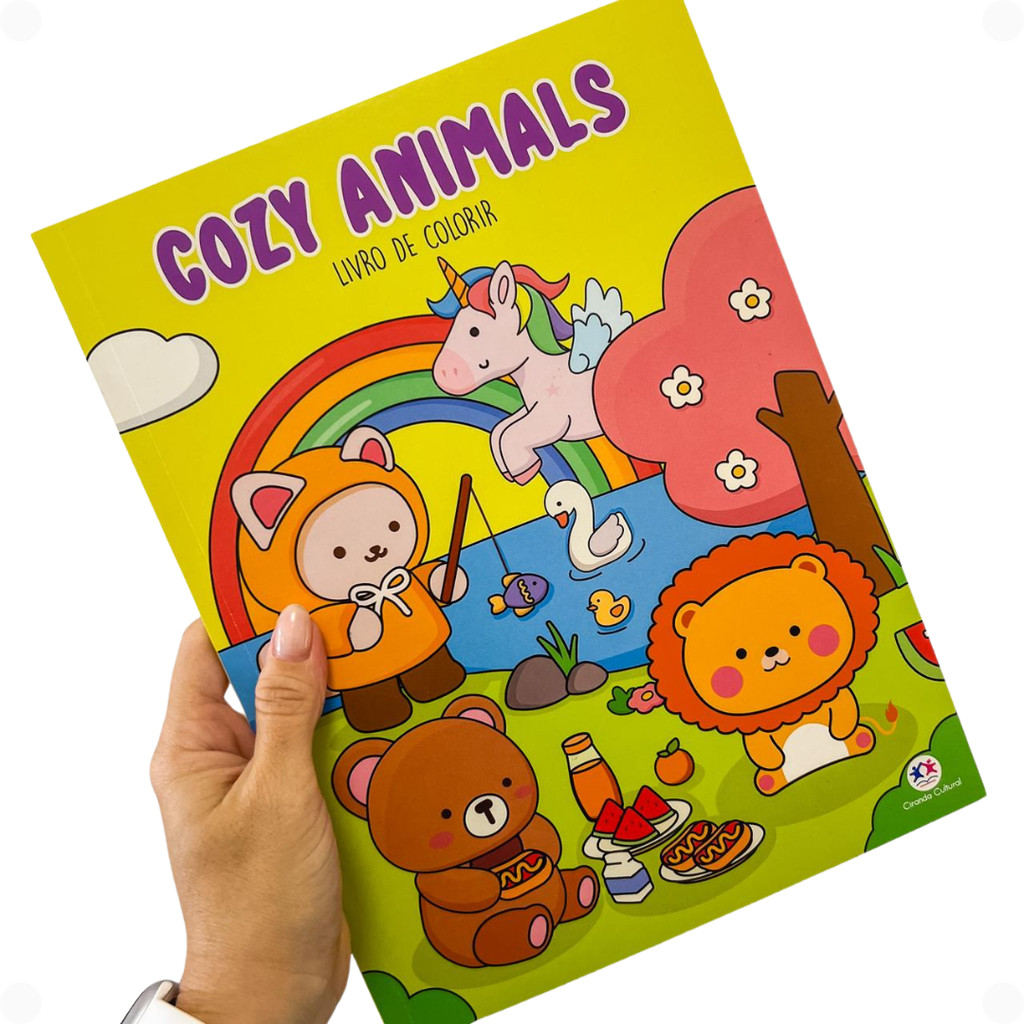 Cozy Animals - livro de colorir - Coloring Book | Shopee Brasil