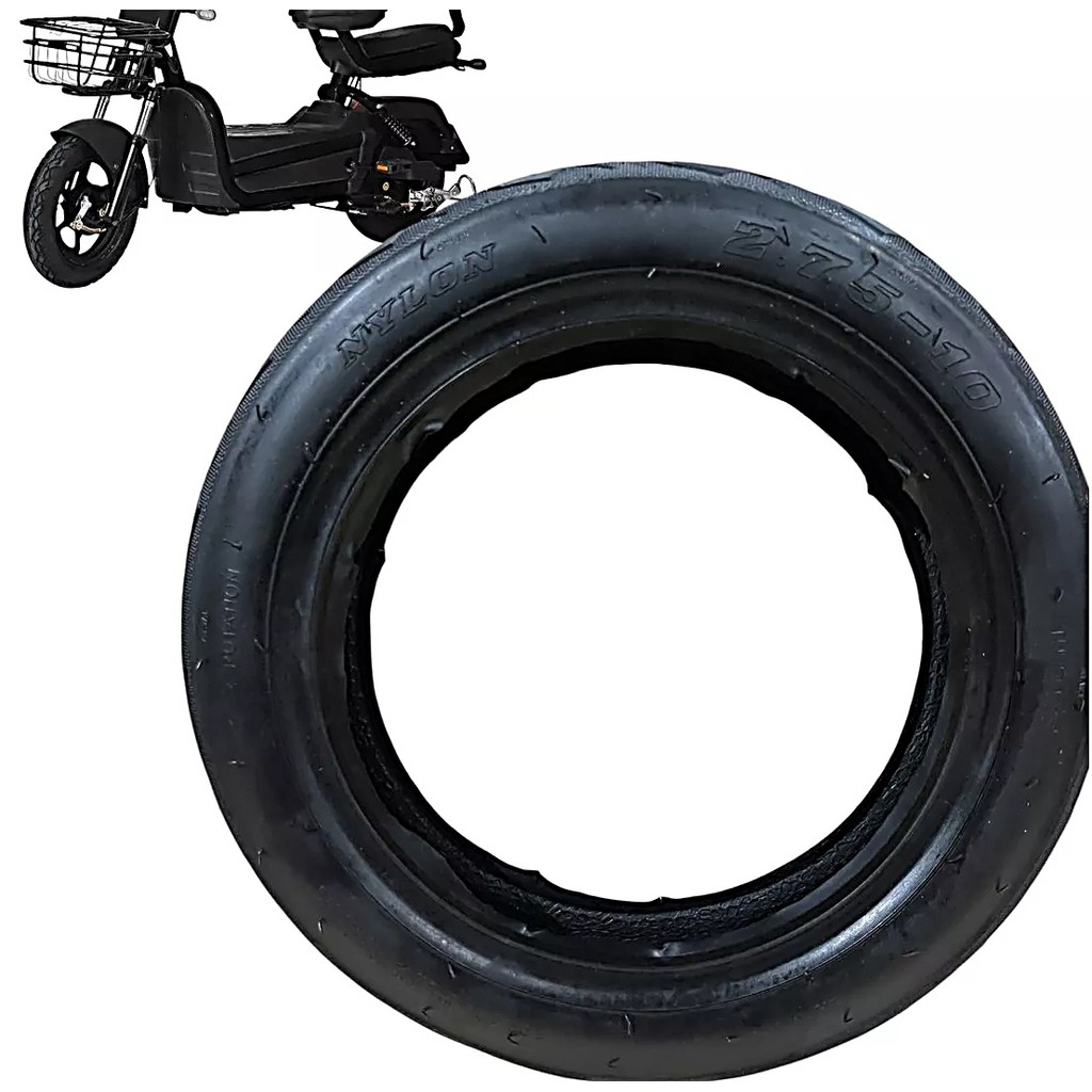 Pneu 2.75/10 Aro 10 14x2.75-10 Bicicleta Elétrica Wehawk Hawk 48v Nxt ...