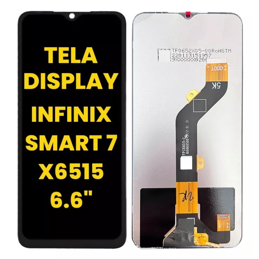 Frontal Tela Display Touch LCD Para Infinix Smart 7 X6515 Original | Shopee Brasil