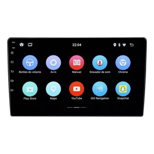Multimidia H-tech HT-9223CA 9 2din 2gb 32gb Android 12 Carplay Android Auto | Shopee Brasil