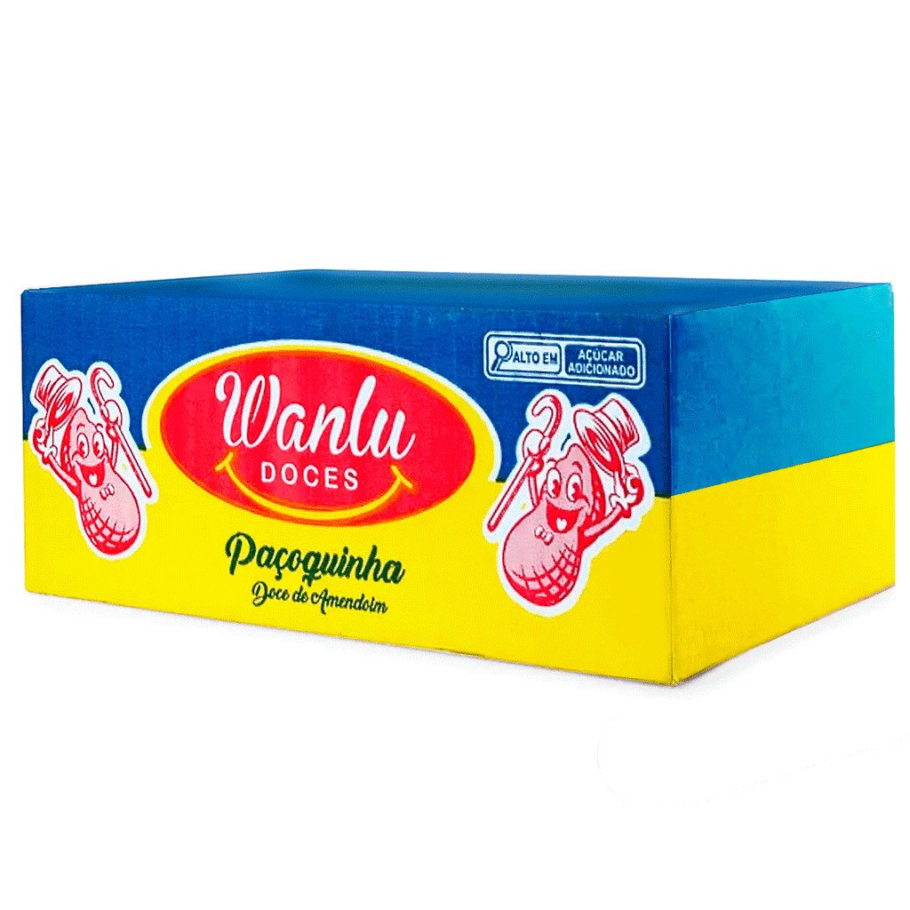 Doce Paçoca Rolha C/100 unidades 1,5 Kg - Wanlu | Shopee Brasil