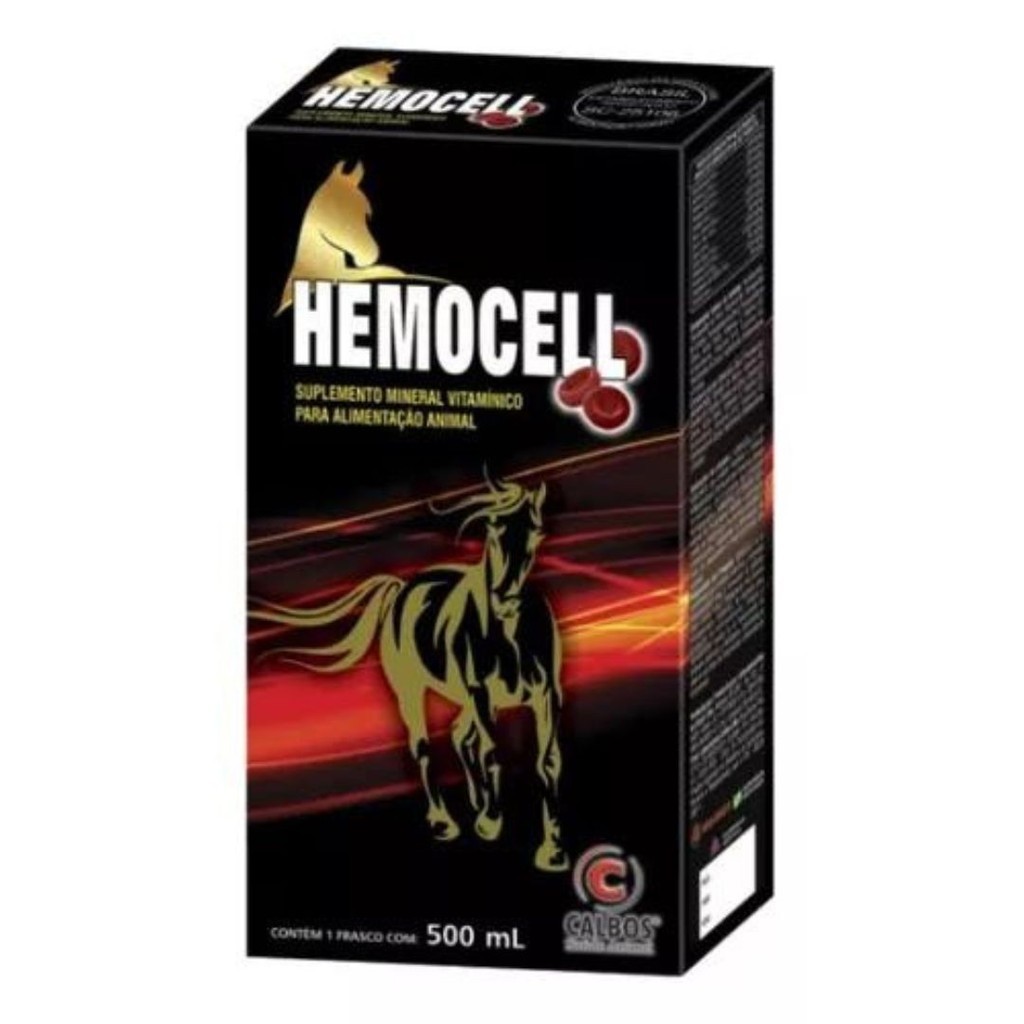 Hemocell 500 Ml Suplemento Vitaminico Para Equinos | Shopee Brasil