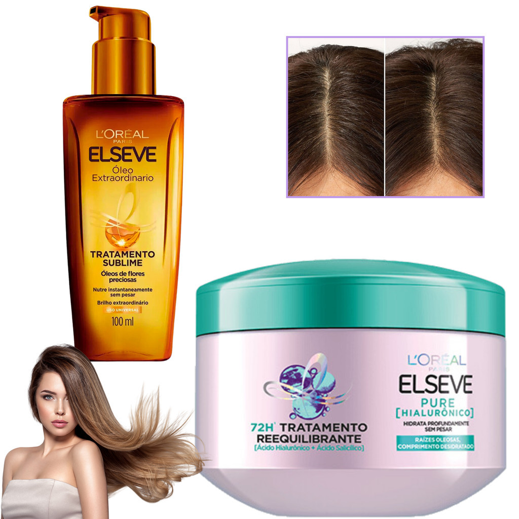 Kit Elseve Pure Extraordinario Tratamento Hidratante | Shopee Brasil