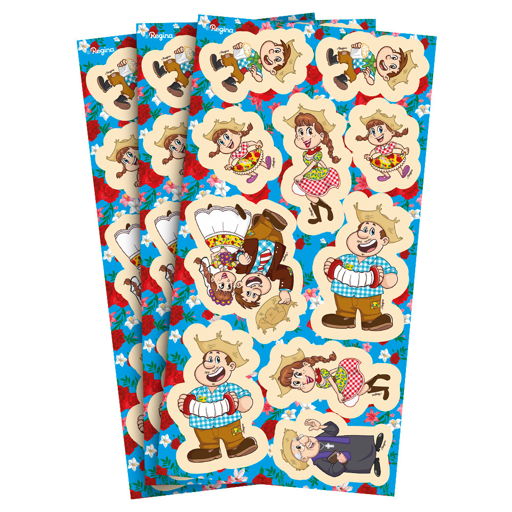 30 Adesivos Decorativo Familia Caipira Festa Juninajulina Shopee Brasil
