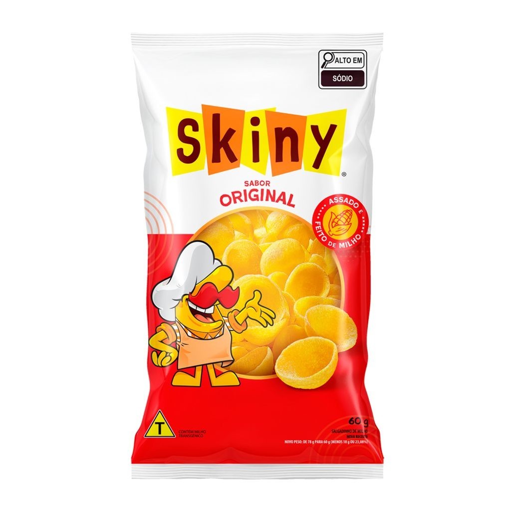 Salgadinho Skiny Sabor Original 60g | Shopee Brasil