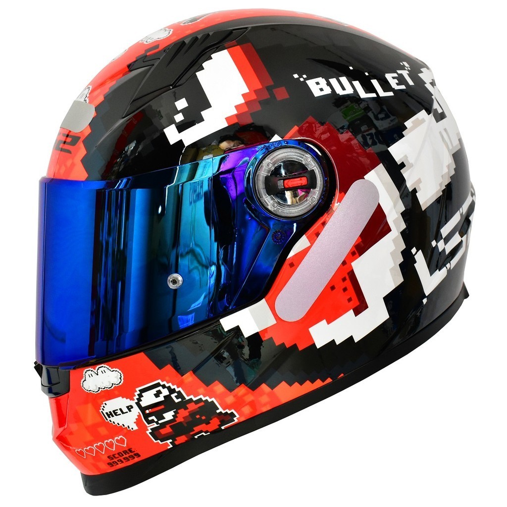 Capacete Masculino Ls2 FF358 Bullet Vermelho Moto Esportivo | Shopee Brasil