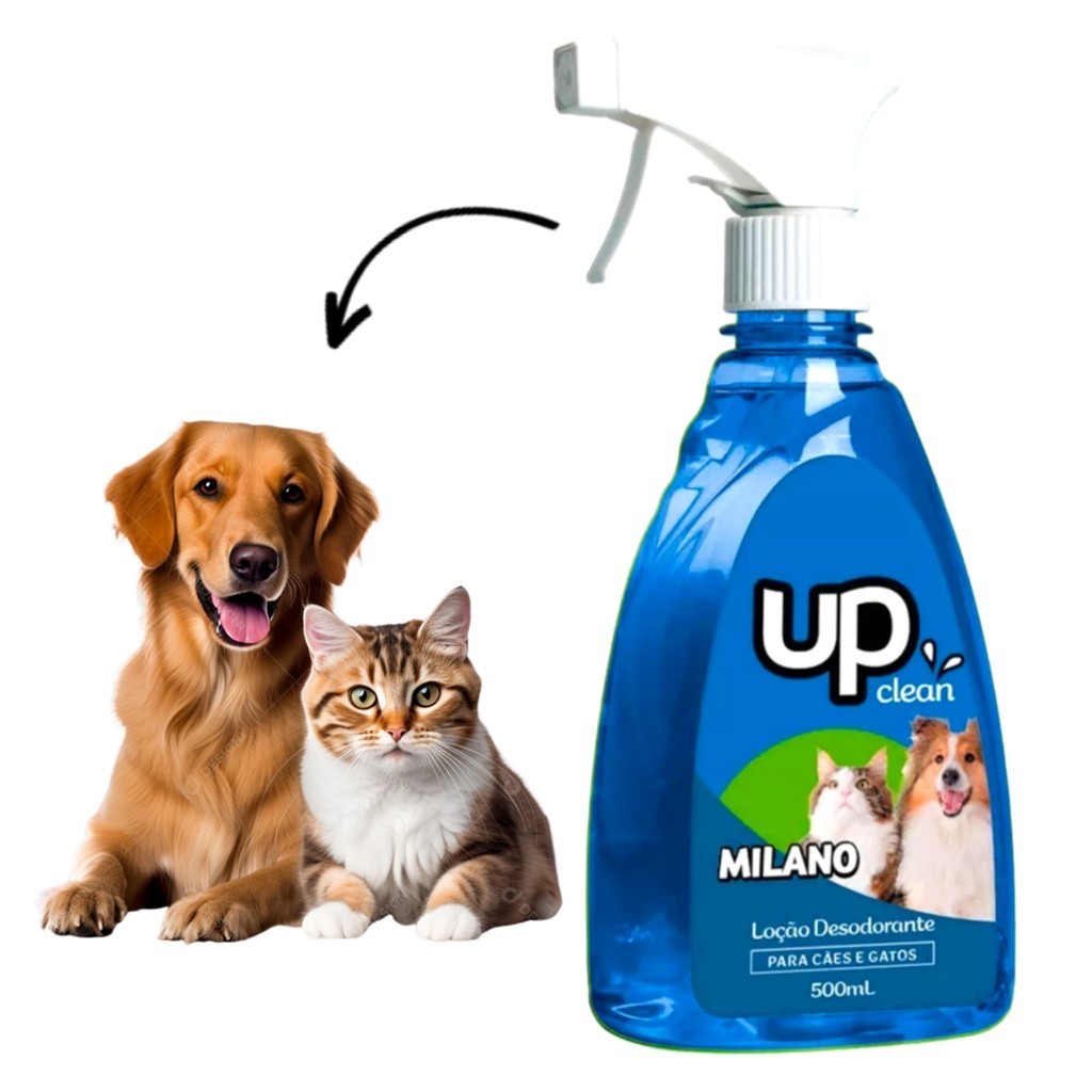 Perfume Colonia Para Cachorro Gato pet Loção Desodorante 500ml Up Clean ...
