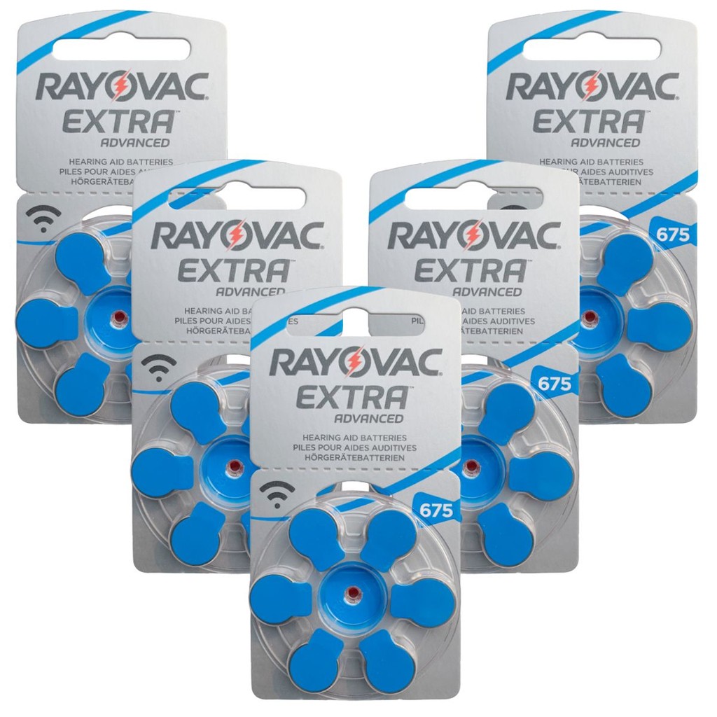 30 Pilhas Baterias 675 Pr44 Aparelho Auditivo Rayovac | Shopee Brasil