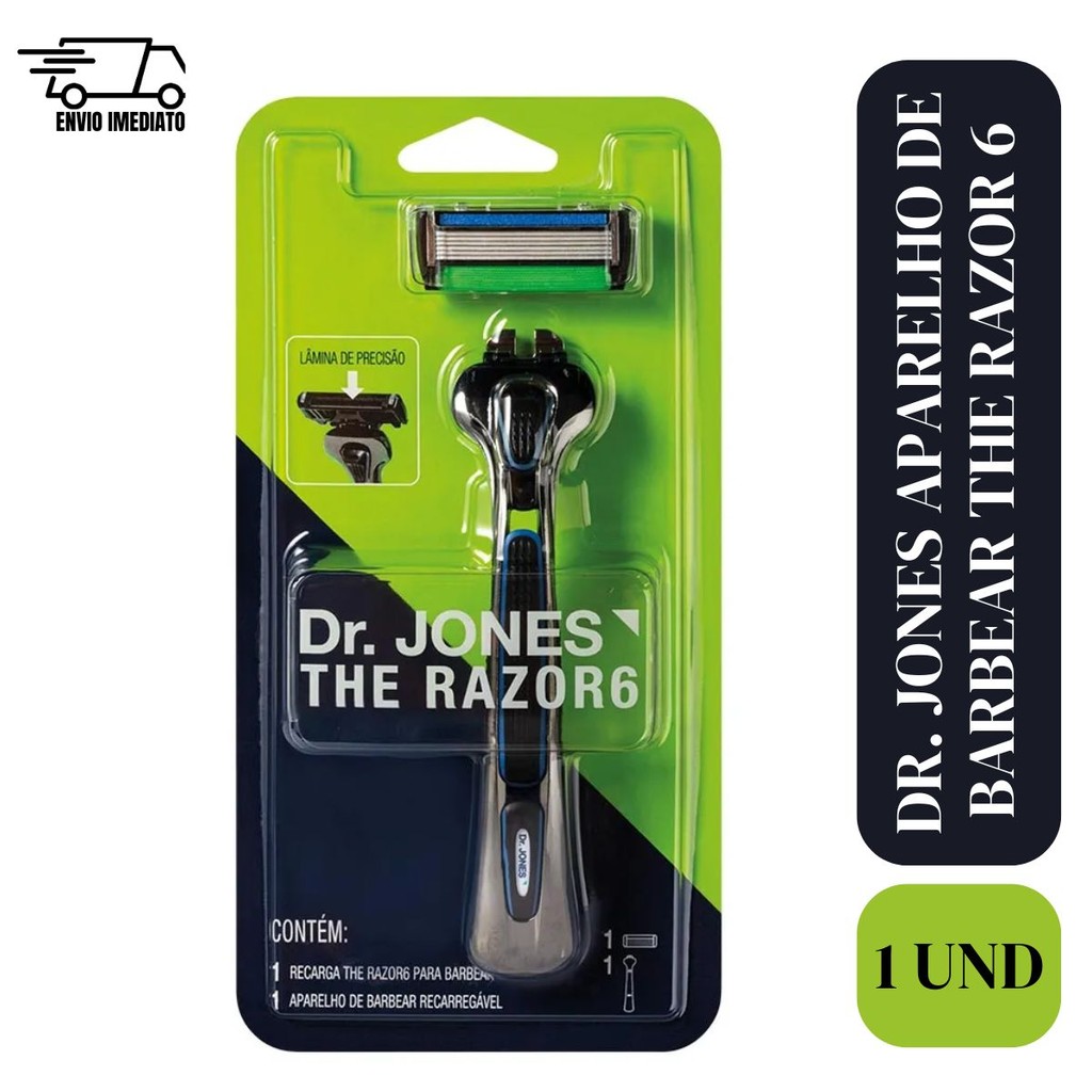 Aparelho de Barbear Dr. Jones The Razor 6 1 unidade | Shopee Brasil