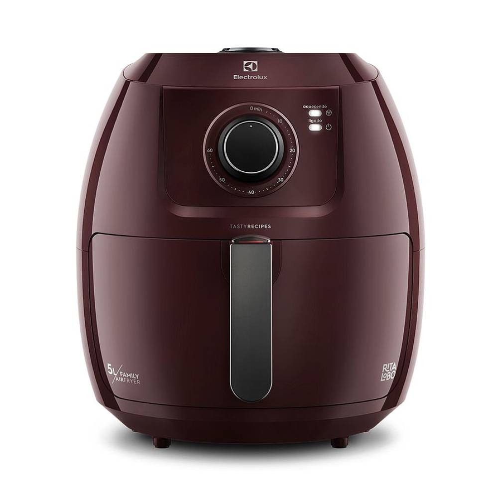 Fritadeira Elétrica Air Fryer Family Efficient 5L Electrolux Dark Red ...