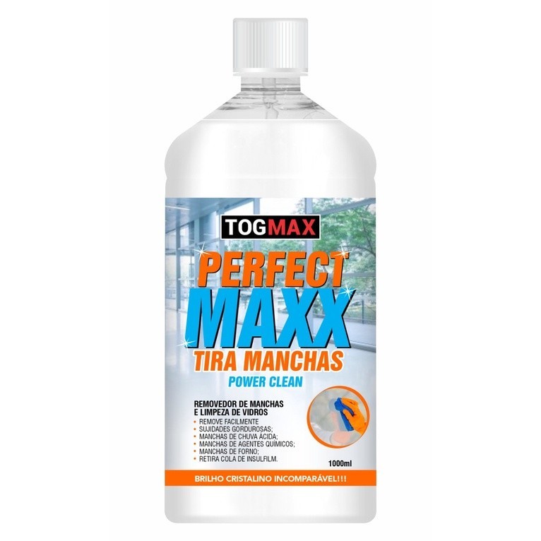 Limpa Vidro 1 Litro Removedor De Manchas Perfect Max Power Clean Togmax ...