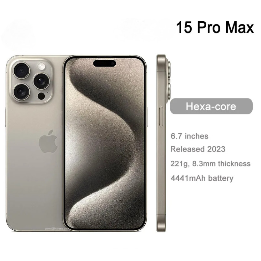 I15 Pro Max , 8GB RAM , 256GB , 512GB , 1TB ROM , A17 Chip Biônico , 6 ...