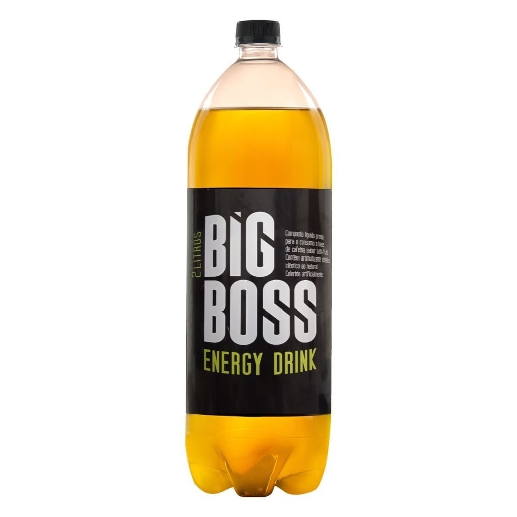 Energético Big Boss Energy Drink 2L Sabor Tutti Frutti Zero Açúcares ...