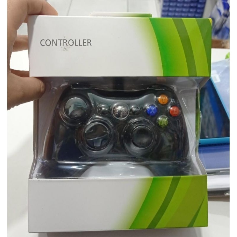 Controle Xbox 360 primeira linha com fio novo pra vídeo game e pc ...