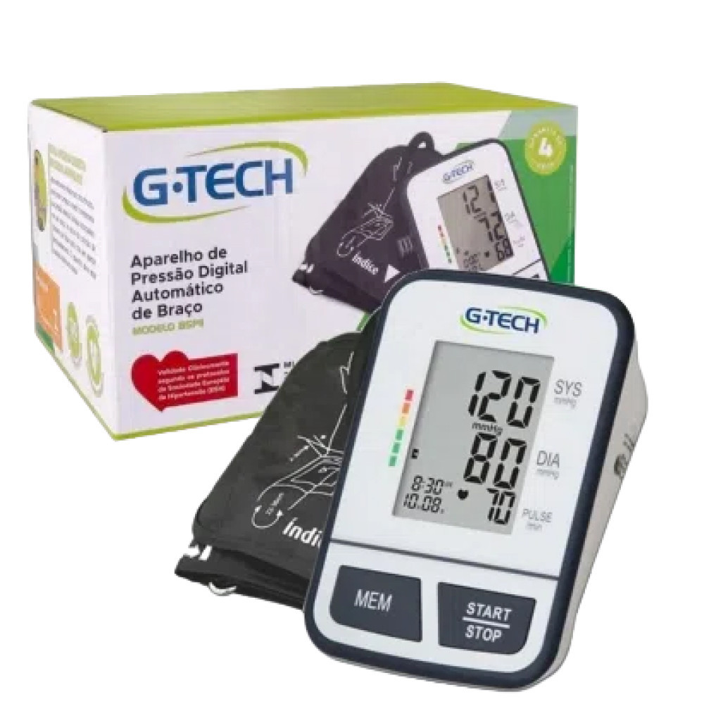 Aparelho De Pressao Digital Automatico De Braco Bsp11 G-tech | Shopee ...