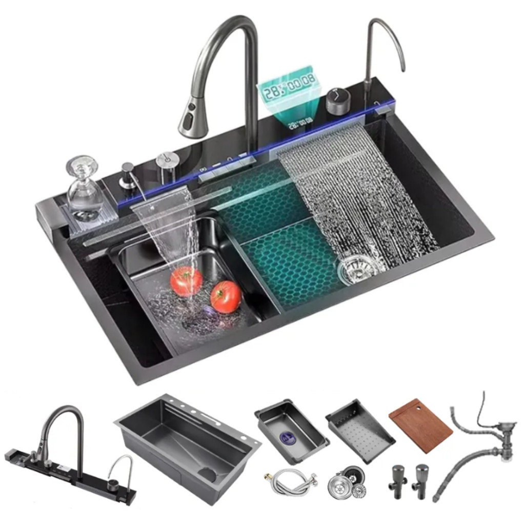 Cuba Gourmet Pia Cozinha Cascata Smart Multifuncional Pia Inteligente Premium Completa Moderna ...