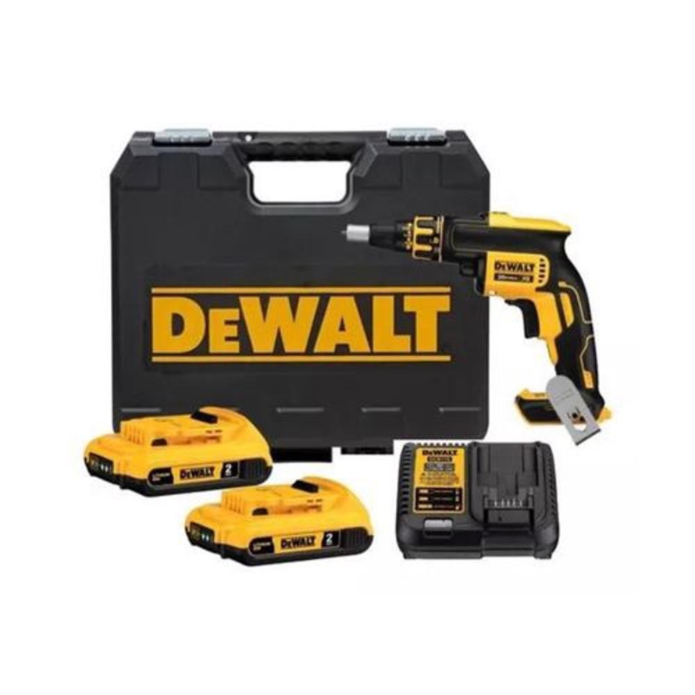 Parafusadeira Drywall Dcf620b DEWALT + 2 Baterias 2ah +1 carregador ...