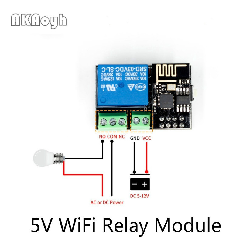 ESP8266 ESP-01S 5V Módulo De Relé Wi-Fi Coisas Casa Inteligente Interruptor De Controle Remoto ...