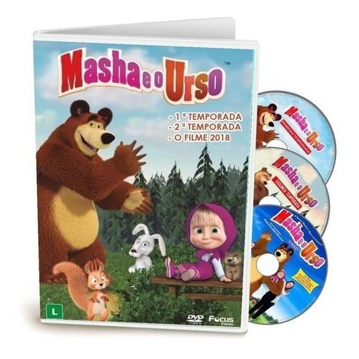Dvd Masha E O Urso 1 2 Temporadas - 3 Dvd | Shopee Brasil