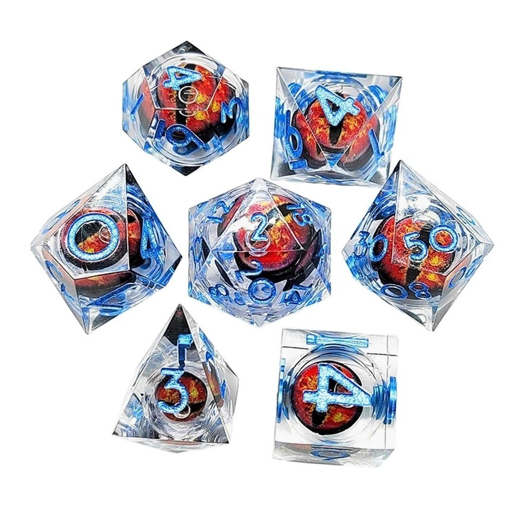 Dados Olho de Dragão Com Movimento Liquid Dragon Eye RPG D&D Ordem ...