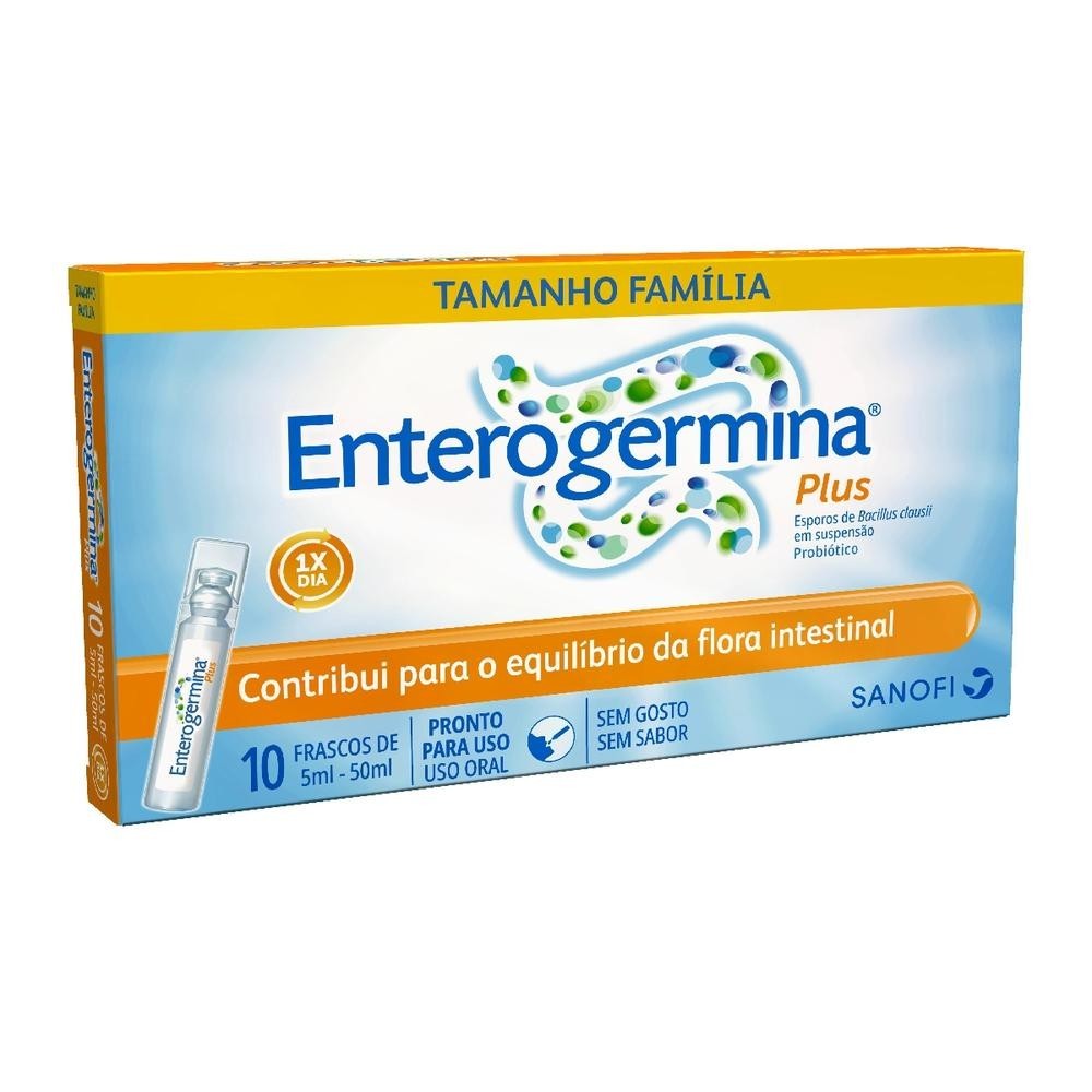 Enterogermina Plus 10 Flaconetes 5ml | Shopee Brasil