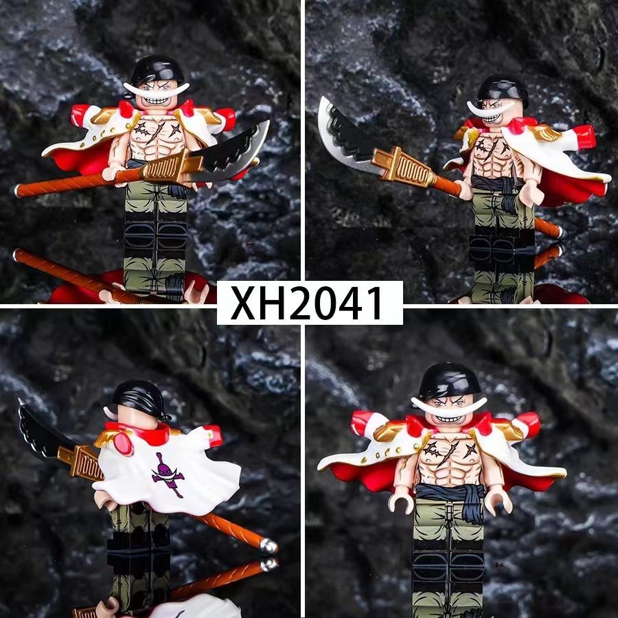 Lego One Piece Luffy Akainu Compatível Luffy Akainu Preto Barba Branca ...