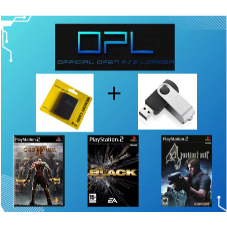 KIT OPL MEMORY CARD 8MB + PENDRIVE CHEIO DE JOGOS A ESCOLHA | Shopee Brasil